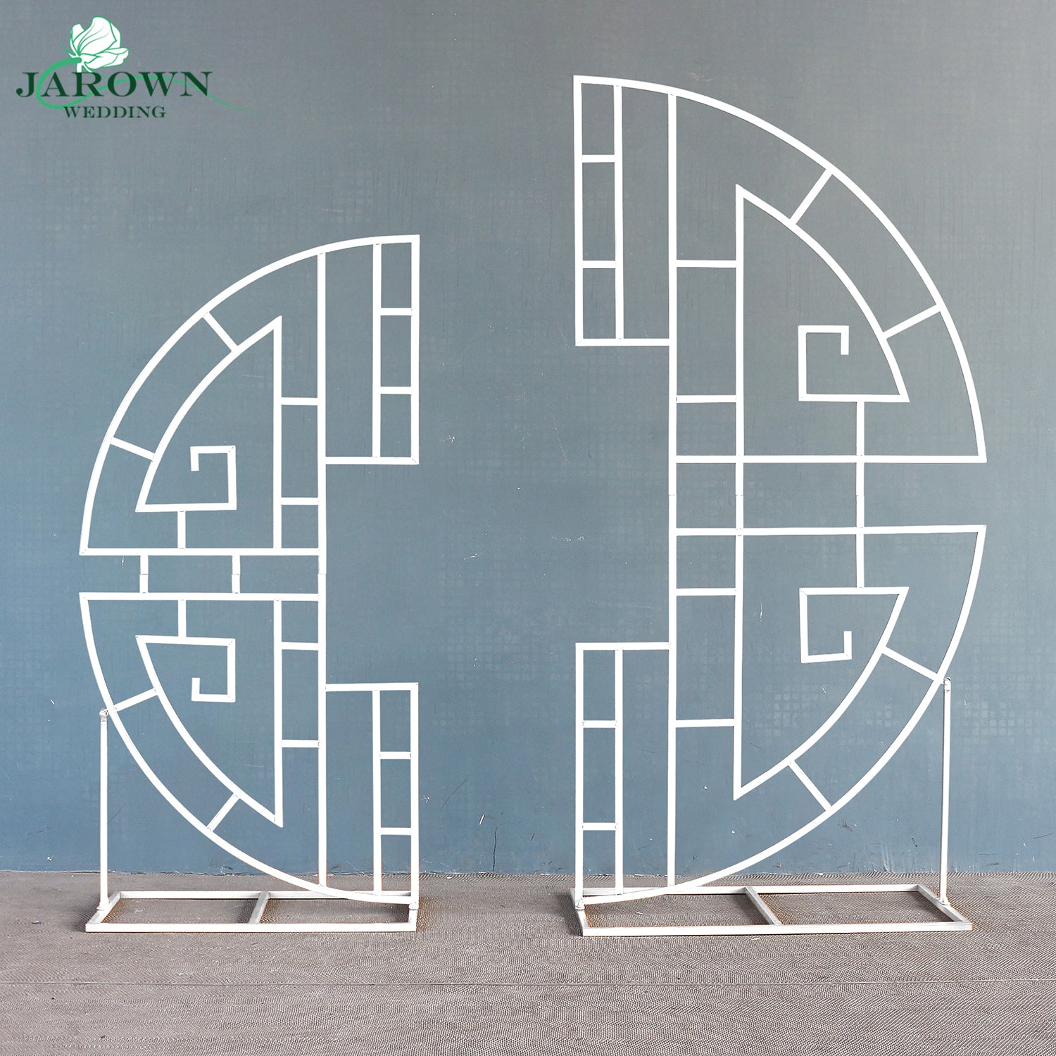 3 Colors Paint Curved with Geometric Arch – JarownWedding