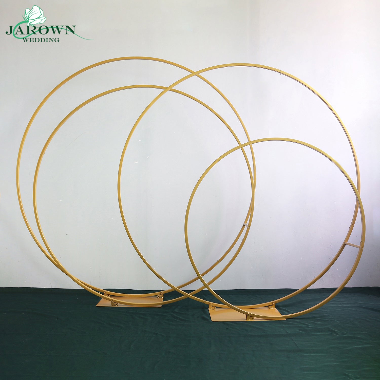 Golden Paint Double Circle Stand – JarownWedding