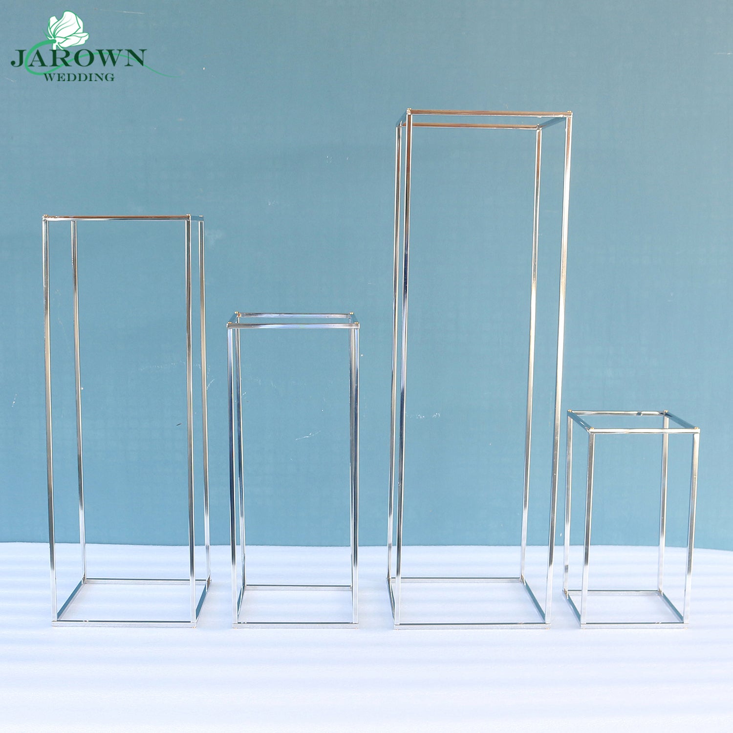Upgraded Shiny 2 Colors Cuboid Stand Set – JarownWedding