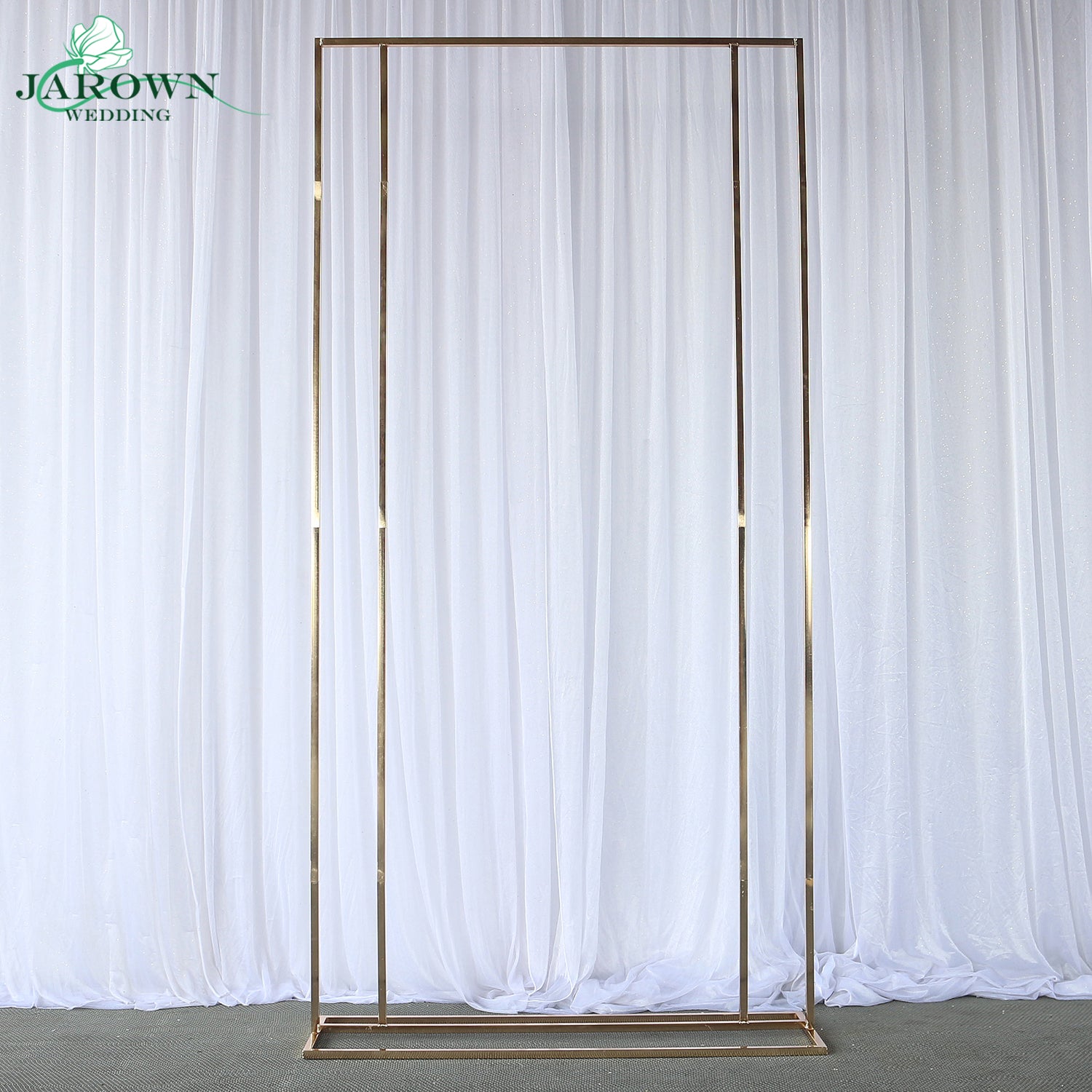 Upgraded Shiny Golden Rectangle Arch – JarownWedding