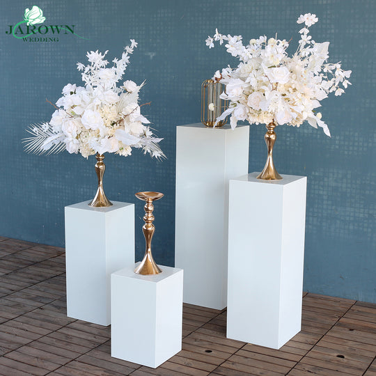 White Paint Cuboid Stand – JarownWedding